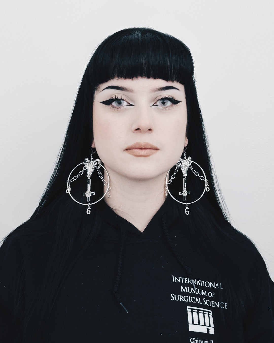 Satanic Hoop Earrings – DeviousFX